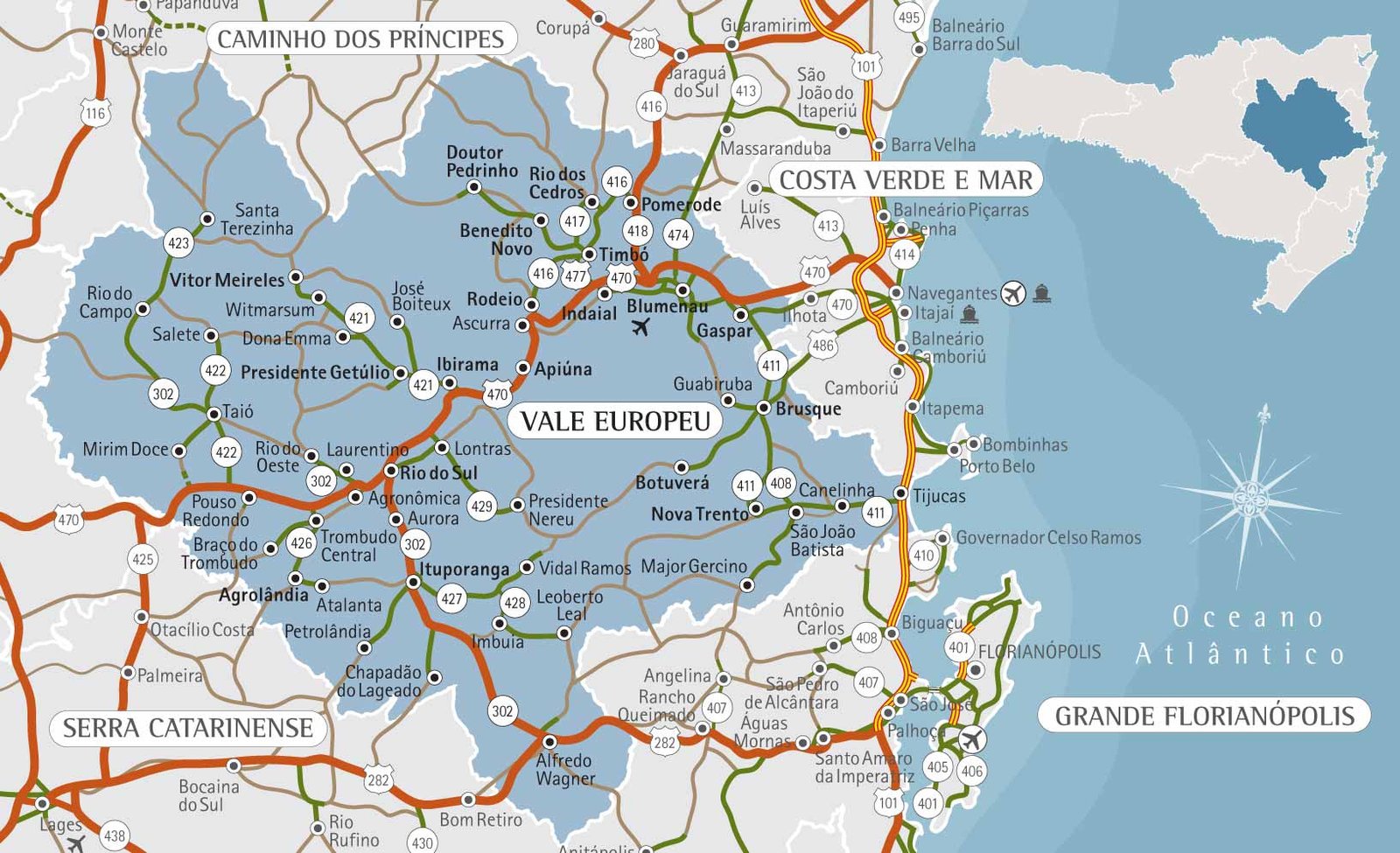 vale europeu sc mapa | Portal Memória Brasileira