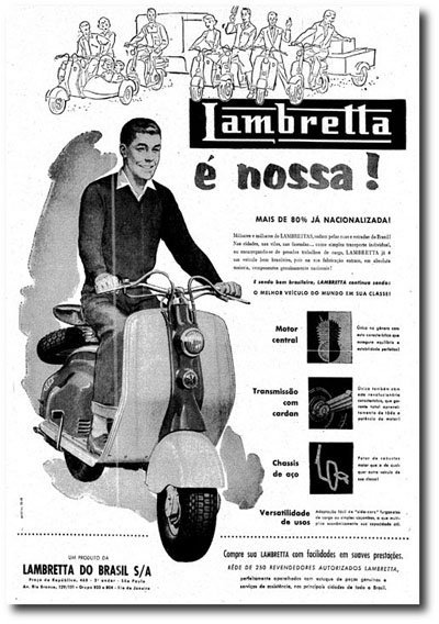 A chegada da Lambreta nos anos 1950 | Portal Memória Brasileira
